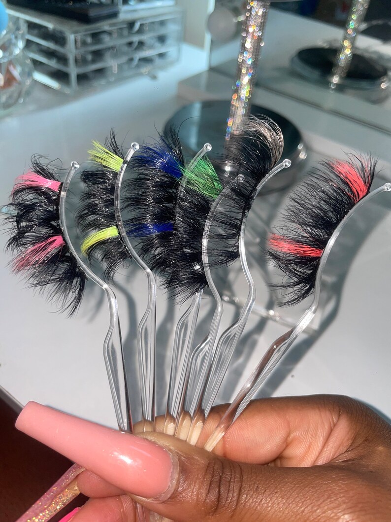 Colored Lashes Wholesale Colored Lashes Colored Mink - Etsy