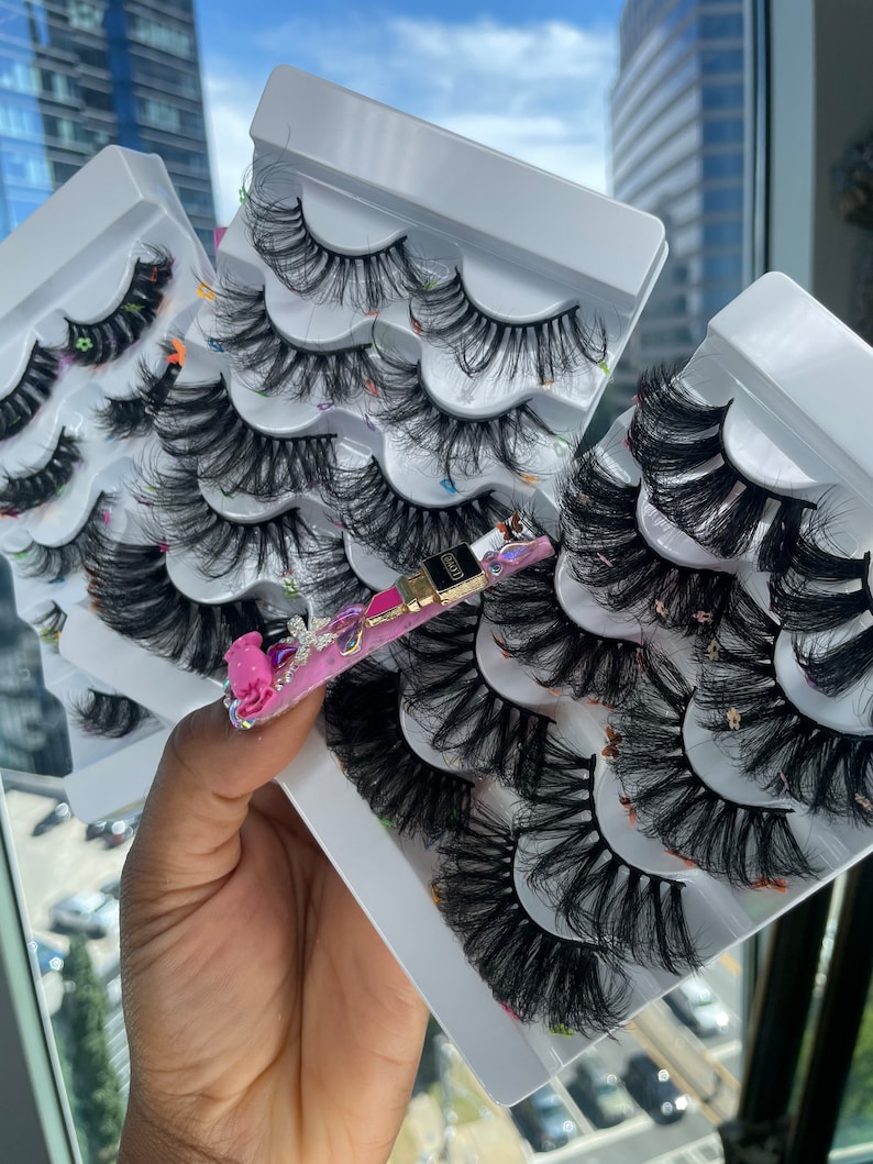 Butterfly Lashes Glitter Lashes Confetti Lashes Colored - Etsy