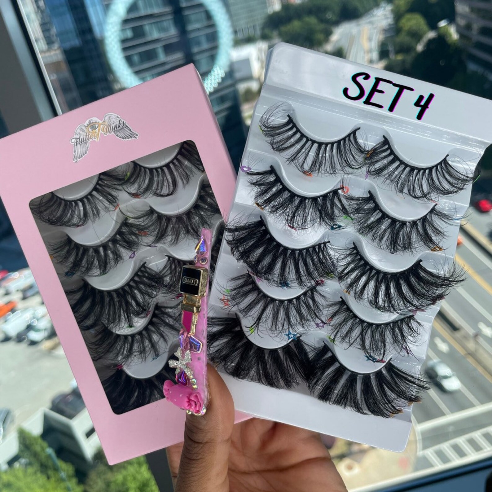 Butterfly Lashes Glitter Lashes Confetti Lashes Colored - Etsy