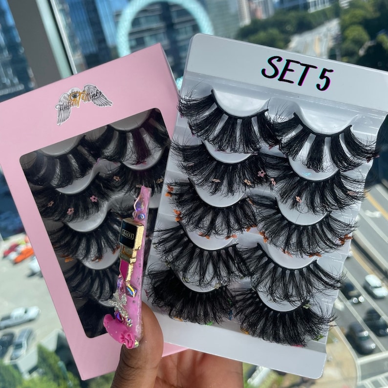 Butterfly Lashes Glitter Lashes Confetti Lashes Colored - Etsy