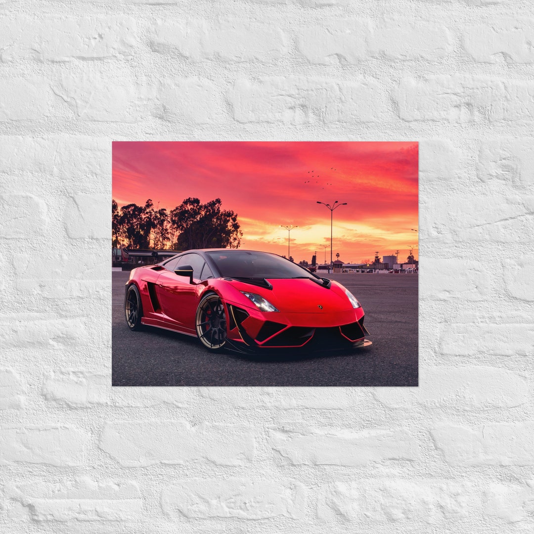 Lamborghini Gallardo LP Super Car Poster Wall Hang High Quality Print ...