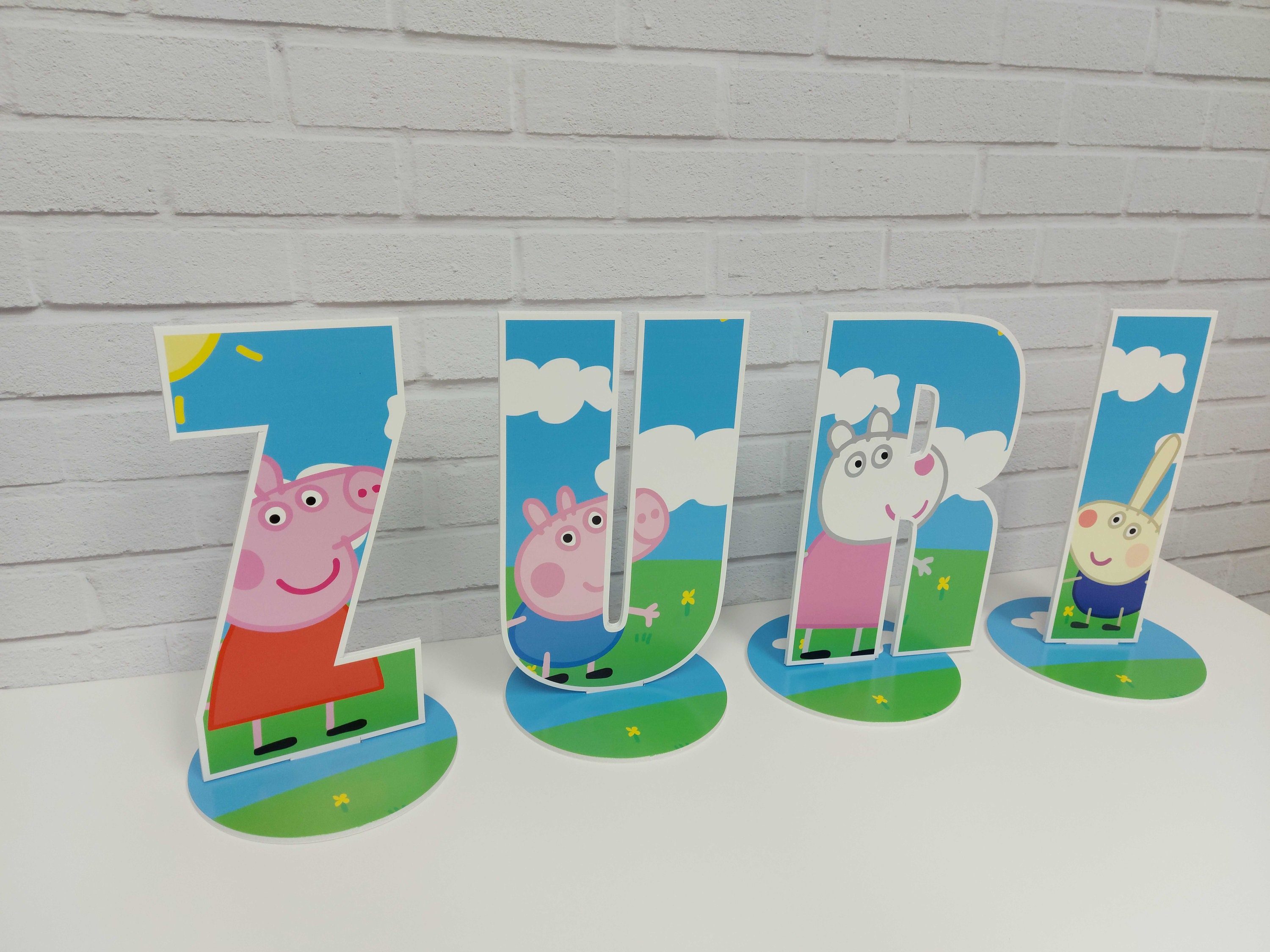 PEPPA PIG Centerpiece Peppa Pig Table Topper Peppa Pig Table - Etsy Canada