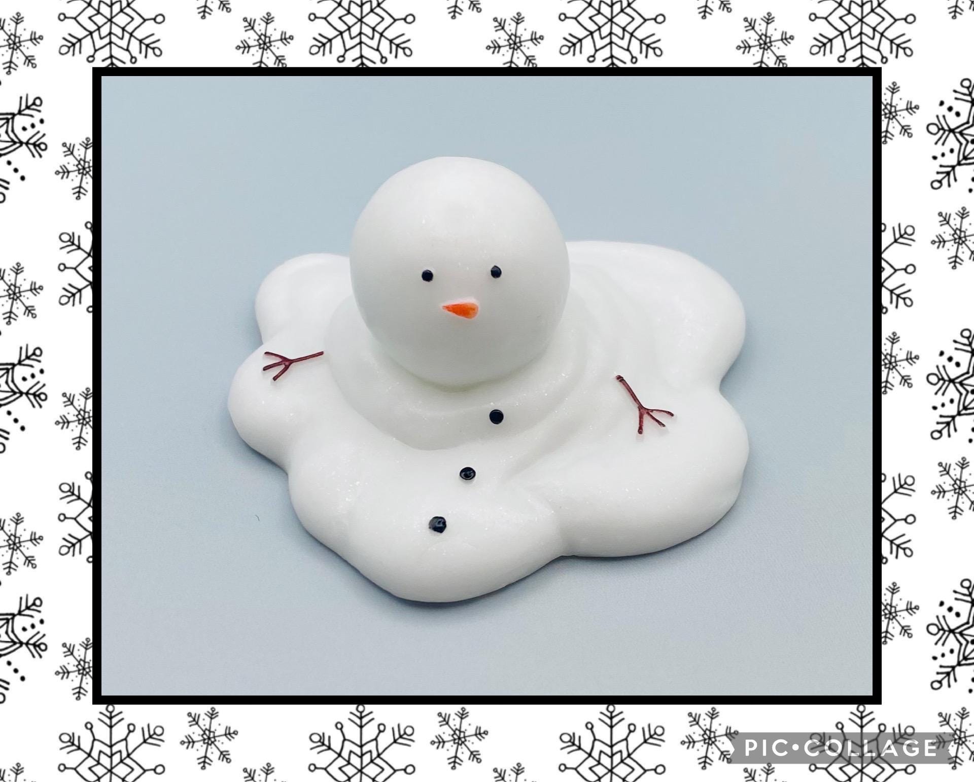 Adorable Melting Snowman Decoration - Winter Christmas - Epoxy Resin - Etsy