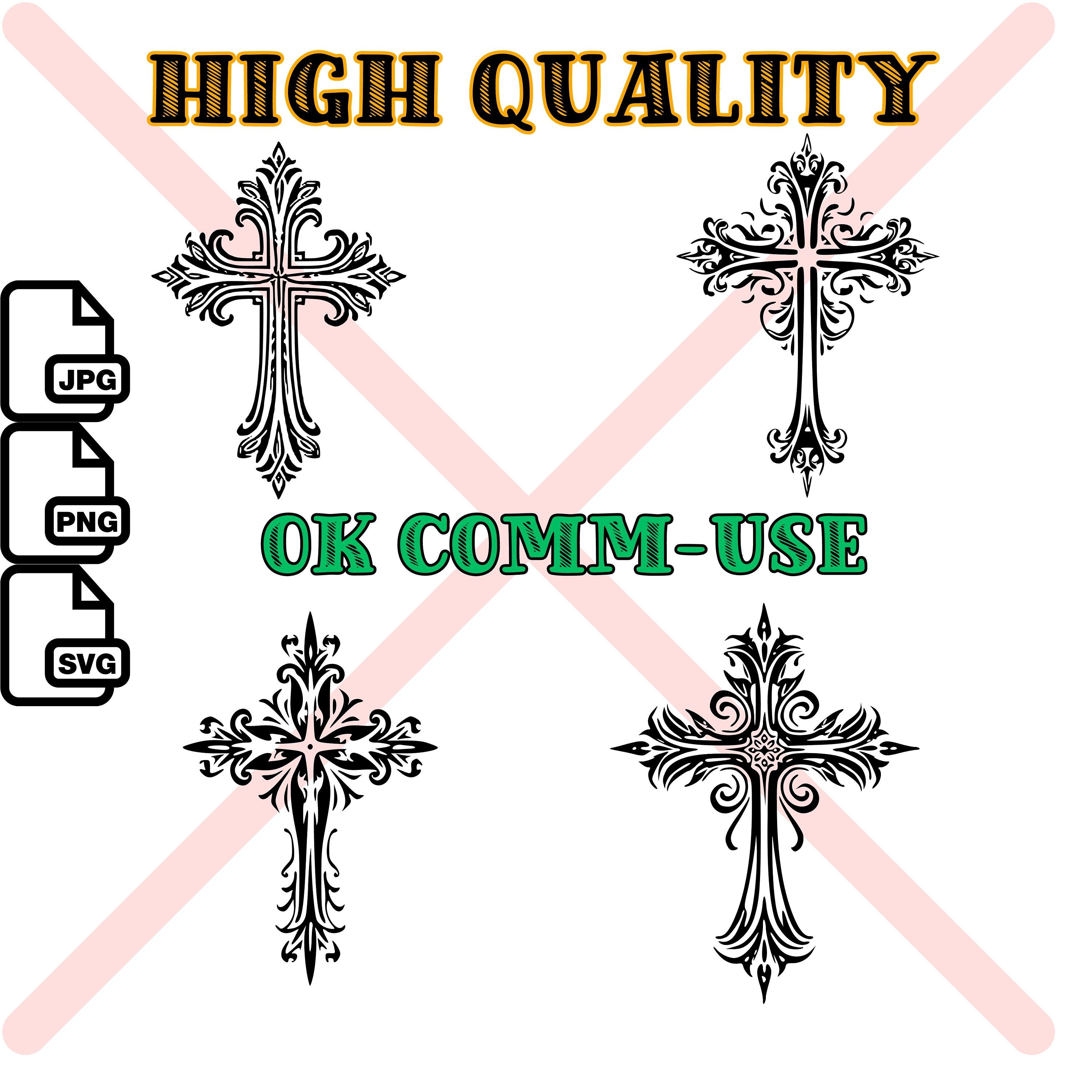 Cross Svg, Cross Bundle SVG, Cross Clipart, Christian Cross SVG ...