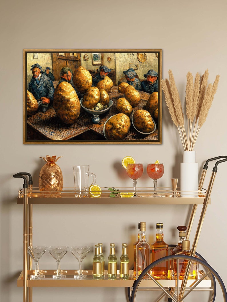 Van Gogh the Potato Eaters Set of 2 Digital Original Art Inspired by ...