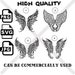 Angel Wings SVG - Heaven Feathers - Printable Download Image - Angelic ...