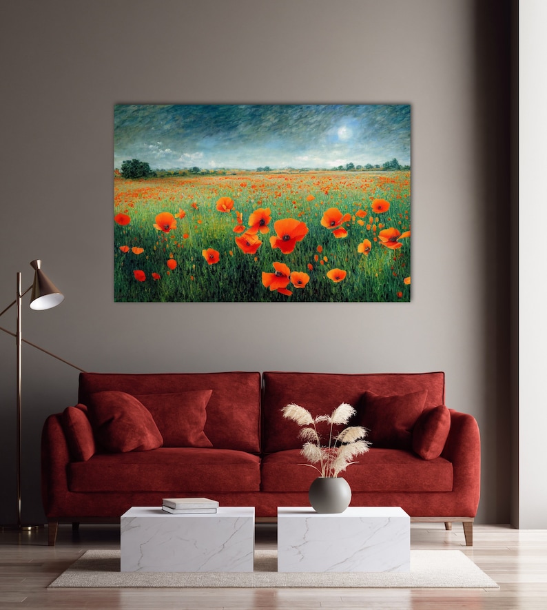 Claude Monet Wild Poppies Set of 2 Original Art Created by Enzo ...