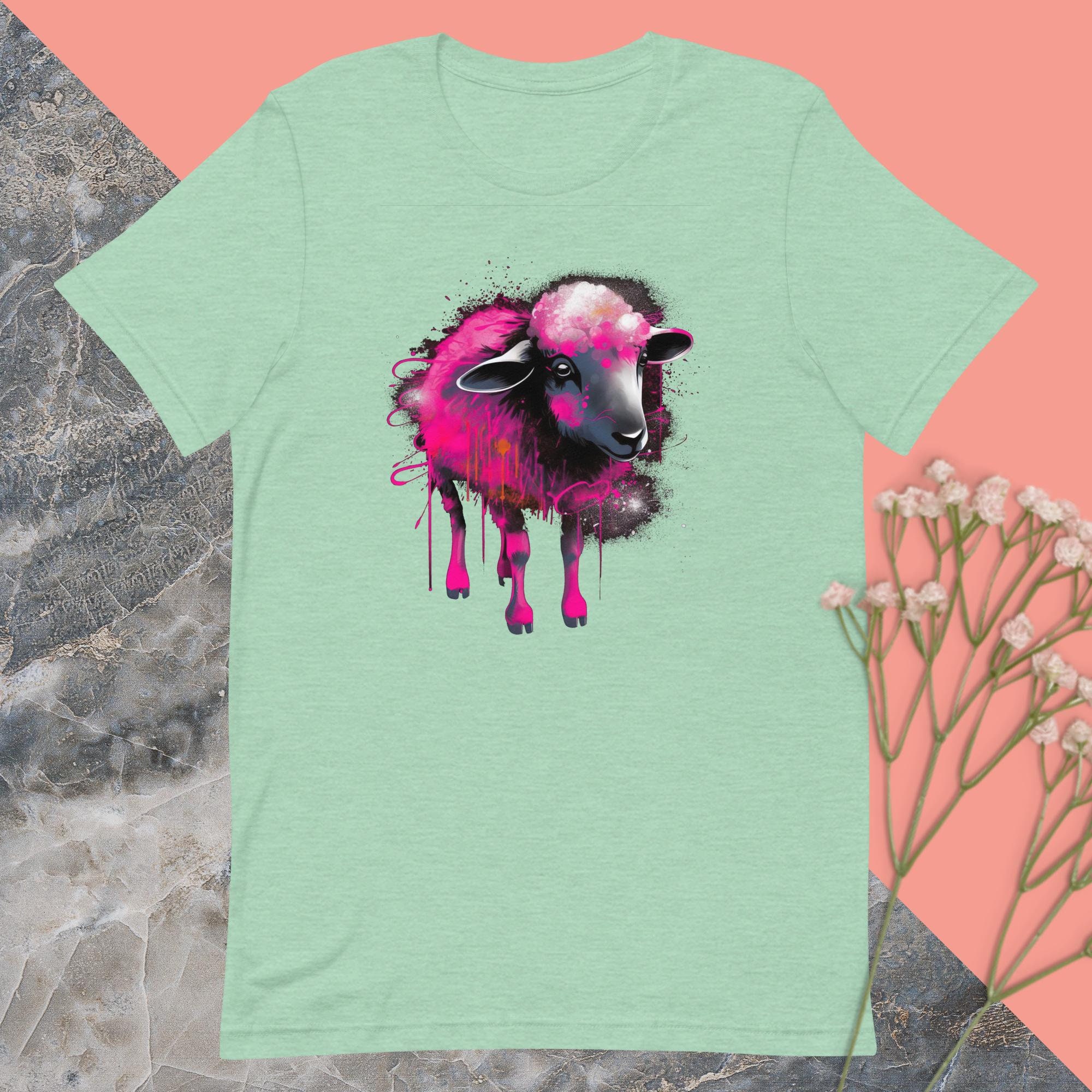 Pink Sheep, Pink Sheep Design, Pink Sheep T-shirt Design, Sheep Design ...