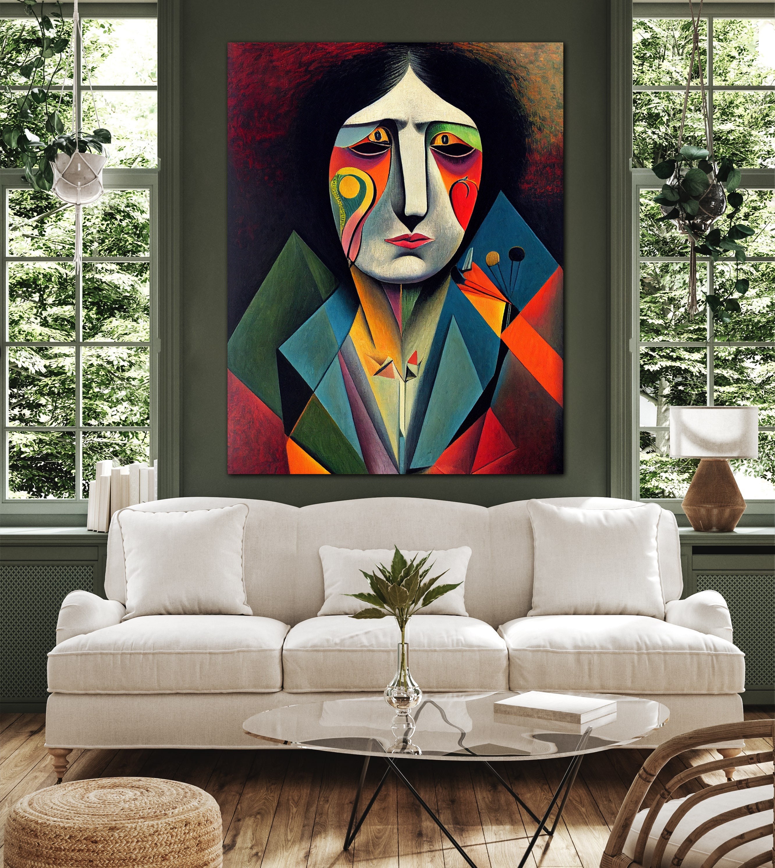 Pablo Picasso the Weeping Woman Set of 2 Digital Art Inspired by the ...