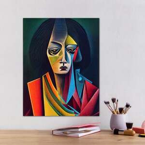 Pablo Picasso - the Weeping Woman Set of 2 Digital Art Inspired by "the ...