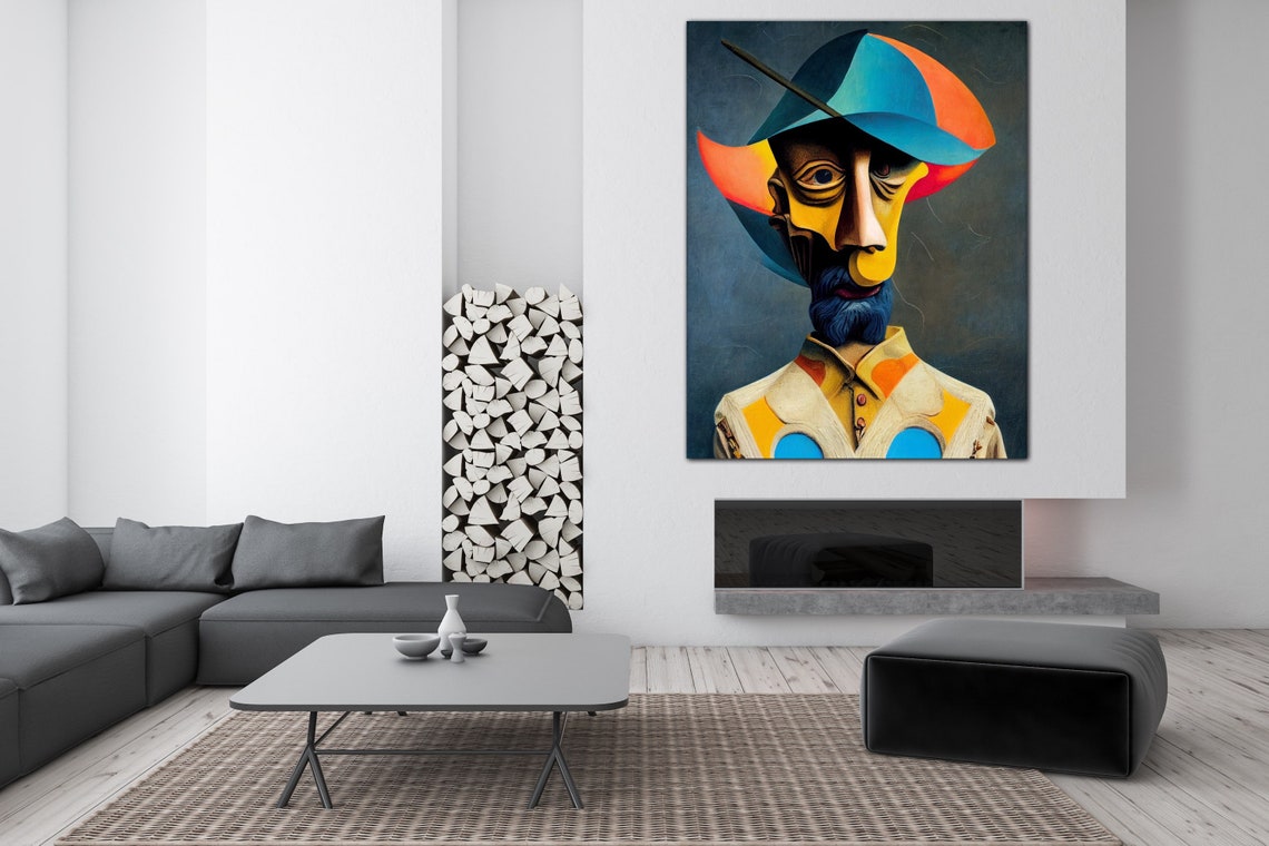 Pablo Picasso - Don Quixote Set of 2 Digital Art Inspired by "don ...