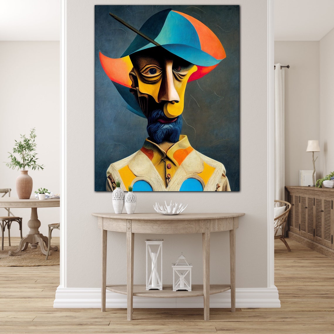 Pablo Picasso - Don Quixote Set of 2 Digital Art Inspired by "don ...