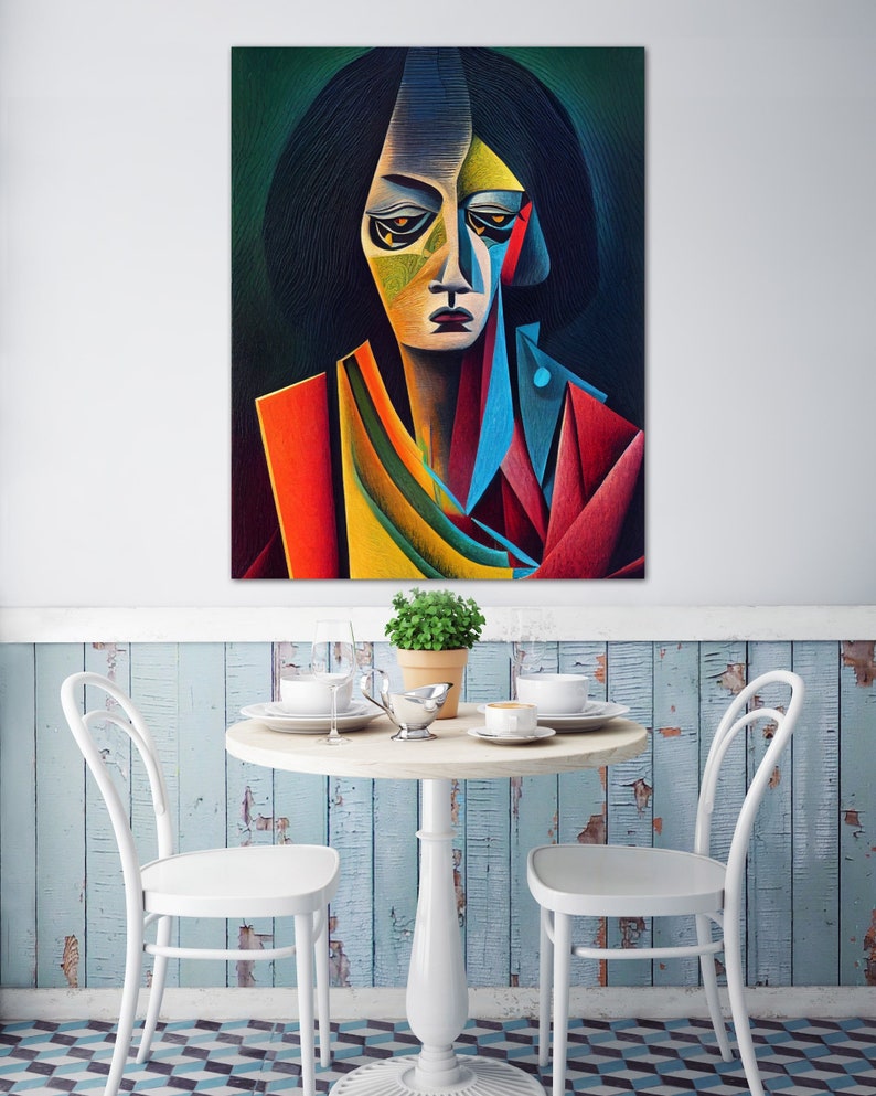 Pablo Picasso - the Weeping Woman Set of 2 Digital Art Inspired by "the ...