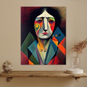 Pablo Picasso - the Weeping Woman Set of 2 Digital Art Inspired by "the ...
