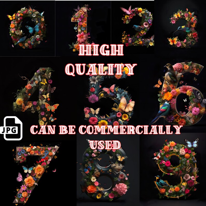 Numbers 0-9 Printable | All Numbers Art | Number Prints | PRINTABLE ...