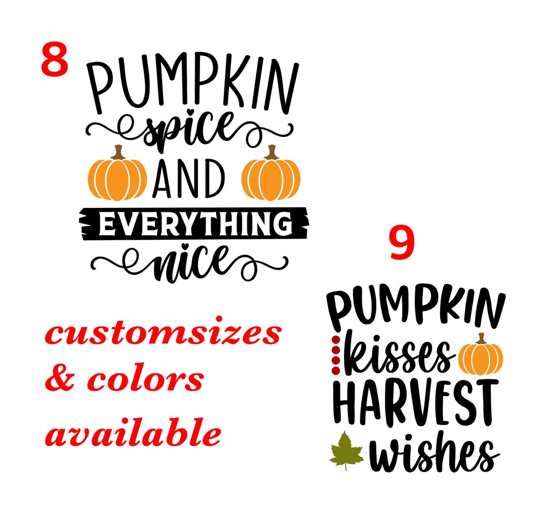 Autumn Vinyl Decals Pumpkin Stickers Fall Lover Stickers Fall Vinyl ...