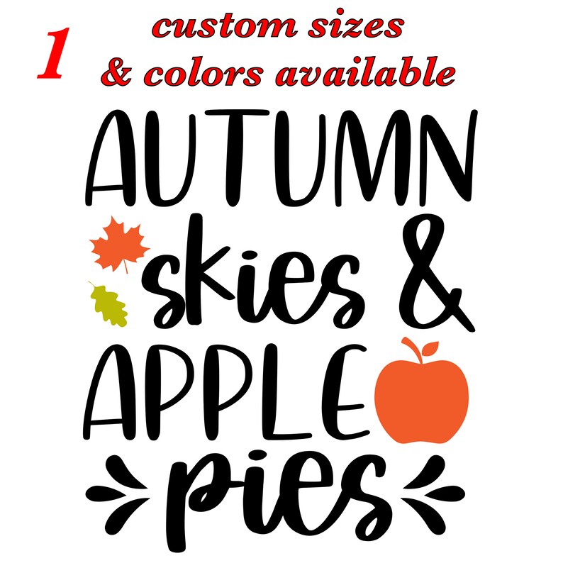Autumn Vinyl Decals Pumpkin Stickers Fall Lover Stickers - Etsy