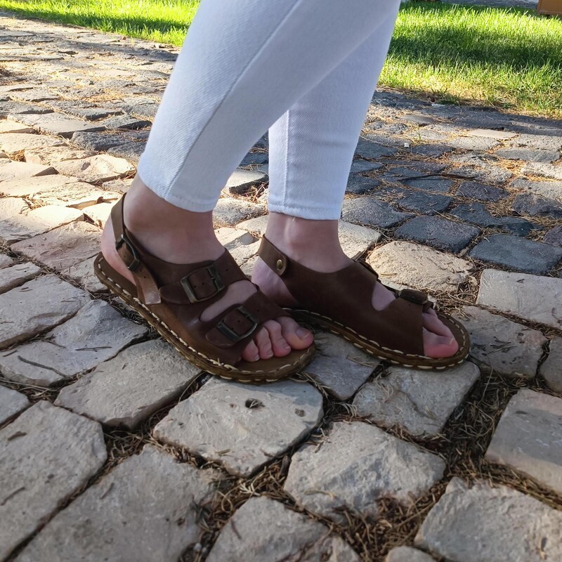 Leather Sole Women's Sandals - Etsy