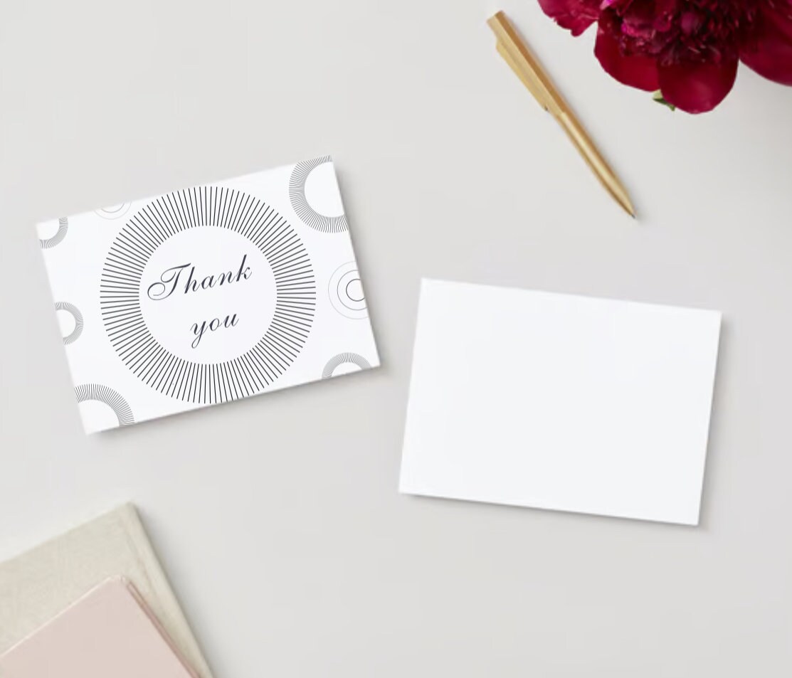 Thanks Card Thank You for Order Printable Thank You Card Minimal Thank ...