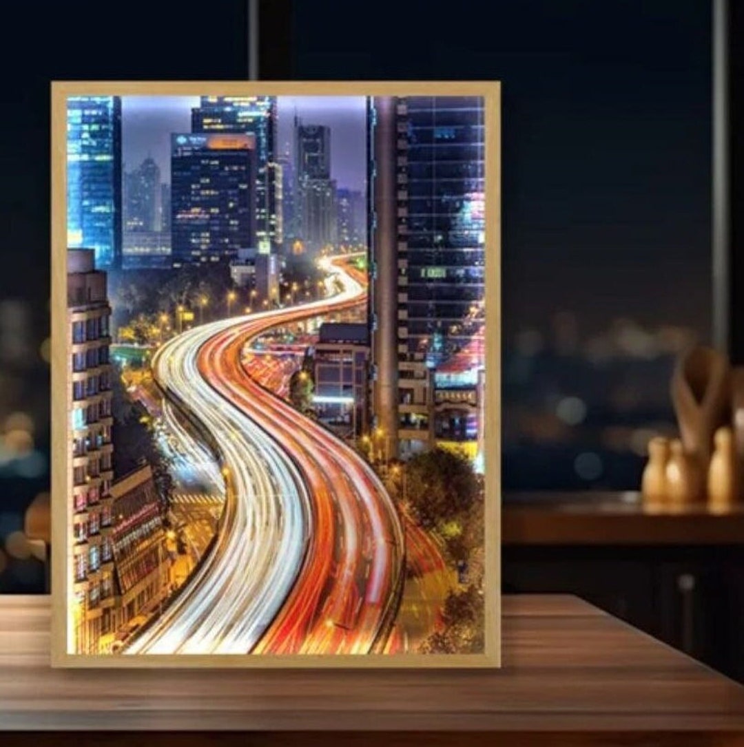 Bright Wall Art, LED Picture Frame, Individual Photo Frame Lamp ...