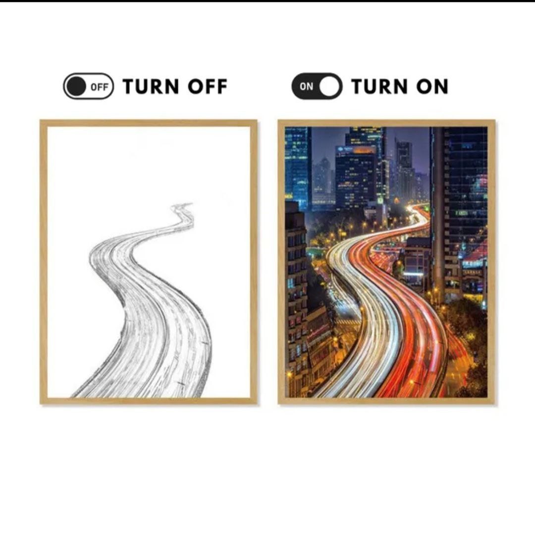 Bright Wall Art, LED Picture Frame, Individual Photo Frame Lamp ...