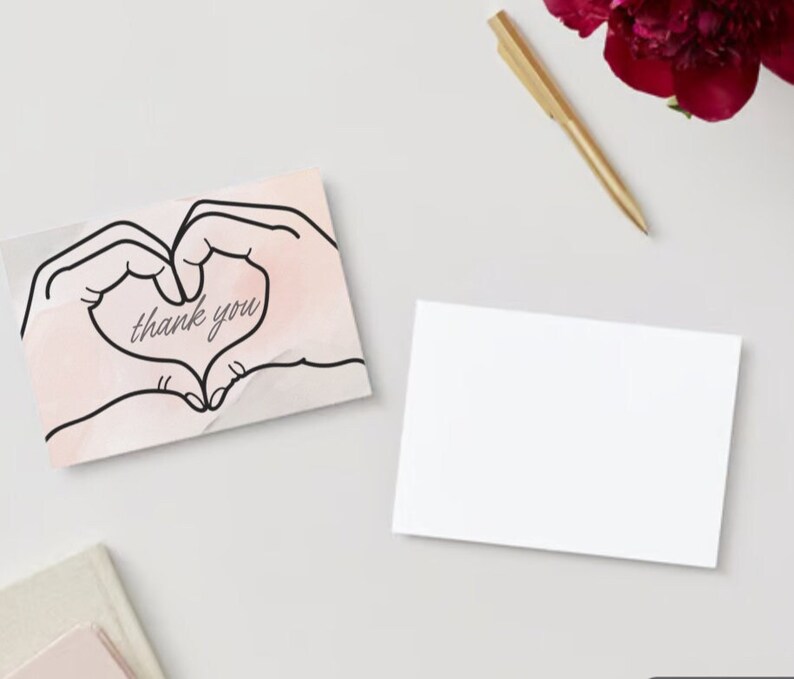 Thanks Card Thank You for Order Printable Thank You Card Minimal Thank ...