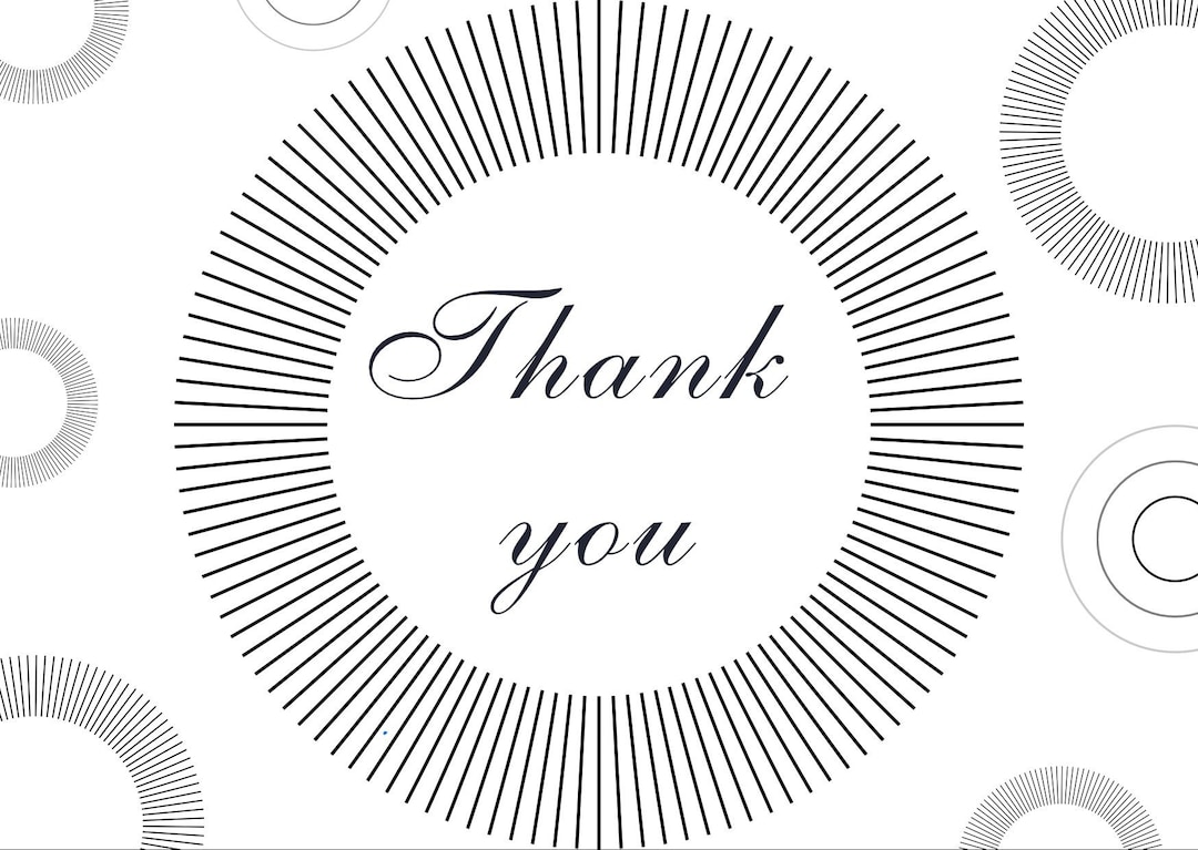 Thanks Card Thank You for Order Printable Thank You Card Minimal Thank ...