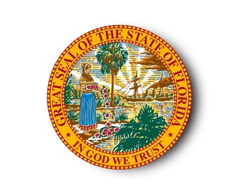 Florida Seal Decal - Etsy