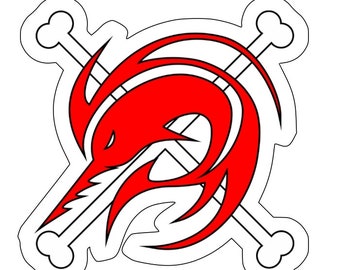 One Piece Skull Decal - Etsy