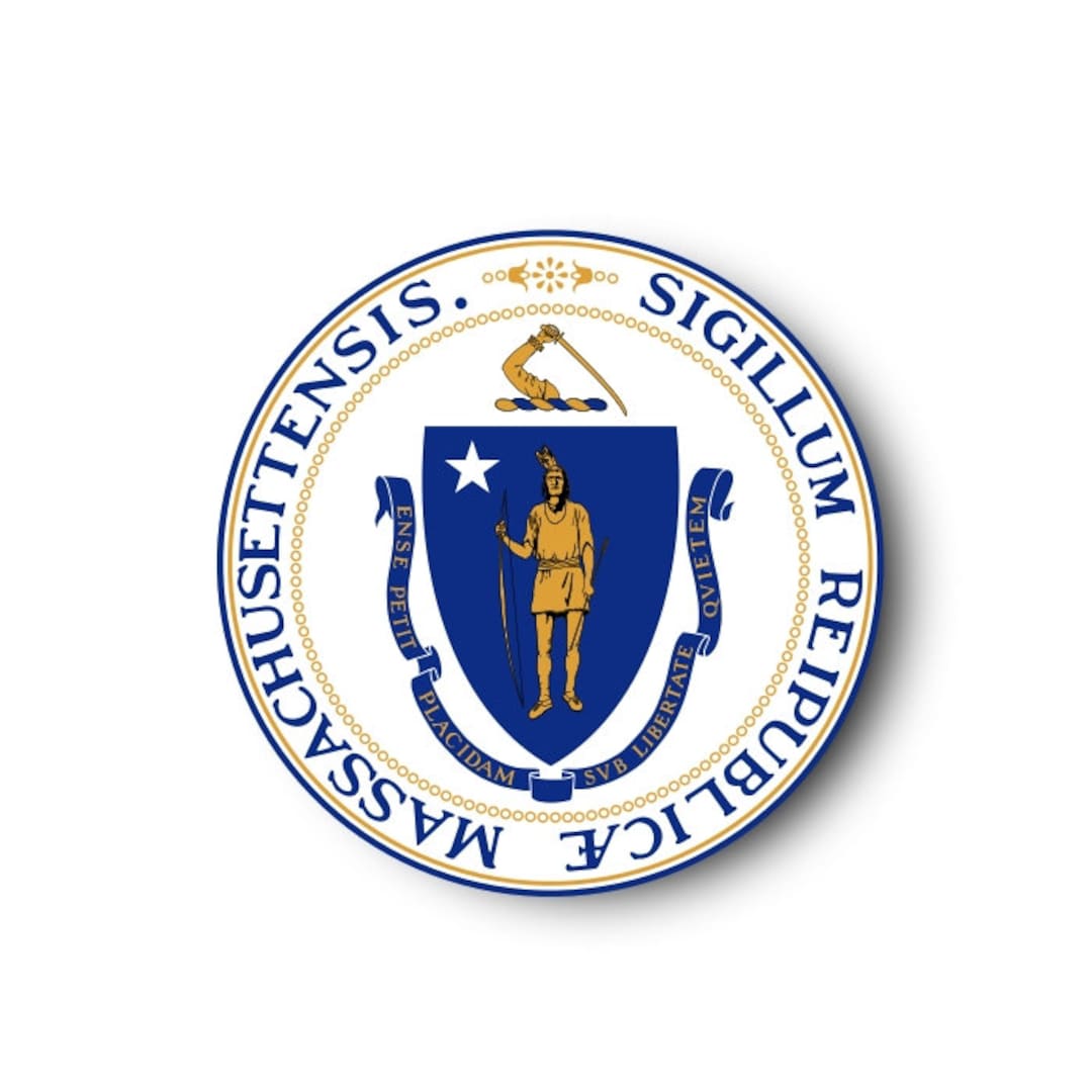 State Seal of Massachusetts Decal Sticker Car Bumper Window - Etsy