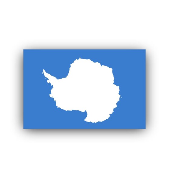 Flag of Antarctica Decal Sticker Official Car Bumper Window - Etsy