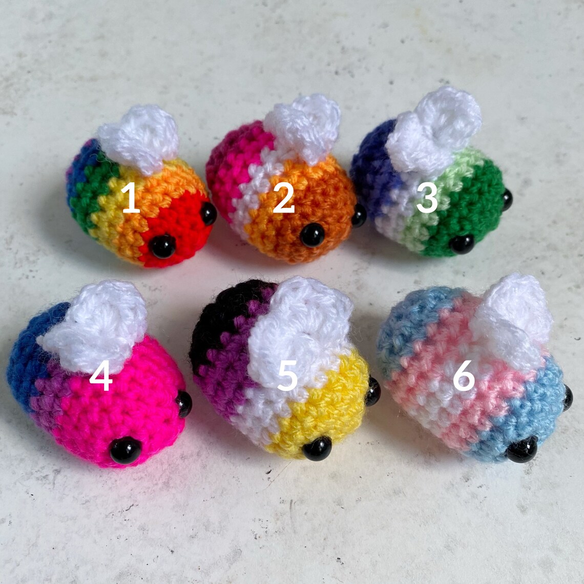 LGBTQ Crochet Bees Pride Bees Rainbow Bee Amigurumi - Etsy UK