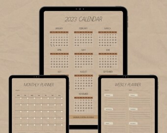 2023 Digital Planner Bundle Printable PDF Instant Download - Etsy