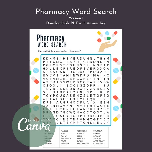 Pharmacy Week Games - Etsy