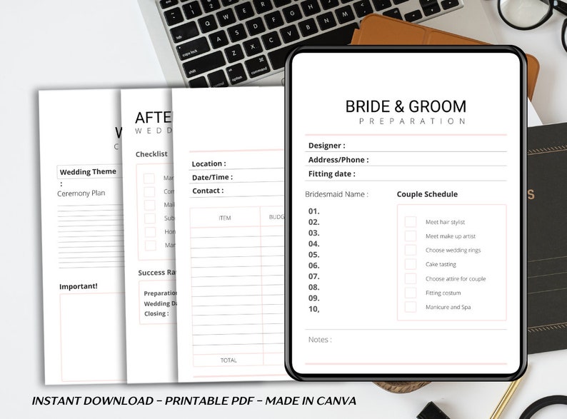 Wedding Planner Printable Printable Wedding Planner Pages - Etsy