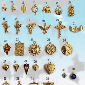 Custom Gold Charm Necklace, Build Your Own Custom Charm Necklace for ...