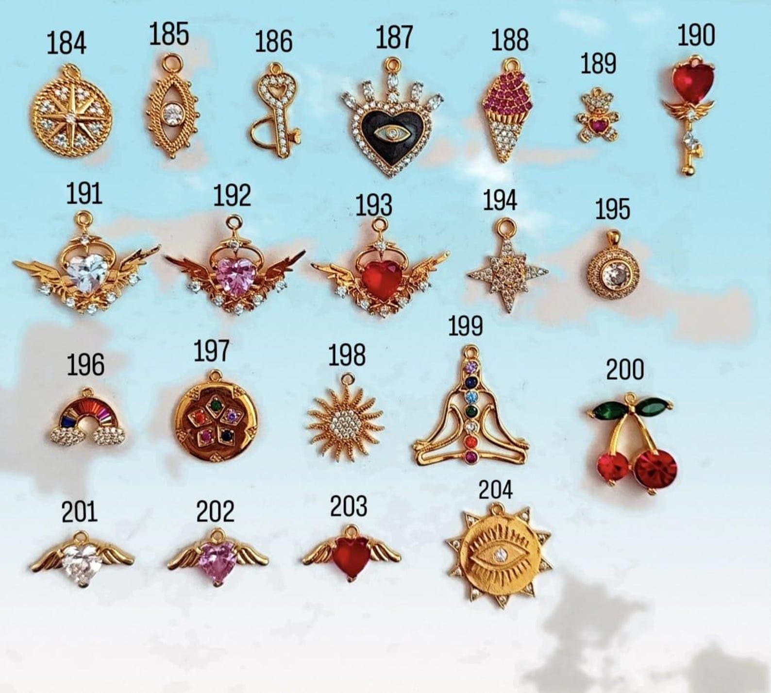 Custom Gold Charm Necklace, Build Your Own Custom Charm Necklace for ...