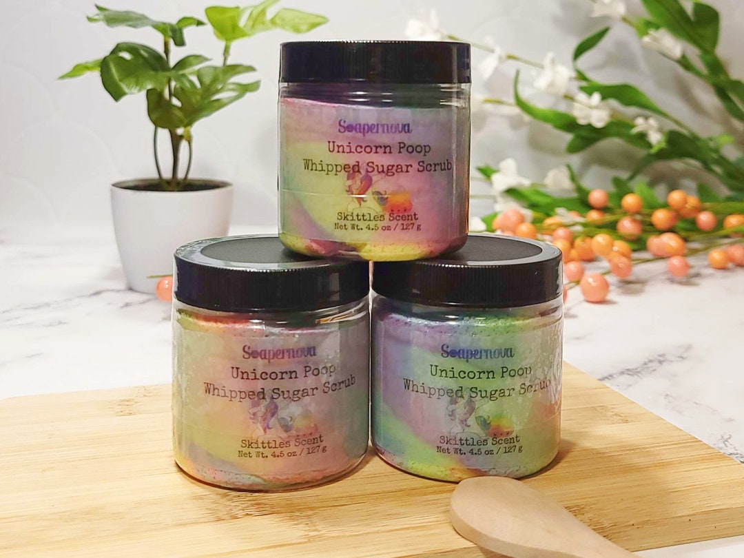 Unicorn Poop Whipped Sugar Scrub | Fruity Scented | Exfoliating Soap - Etsy