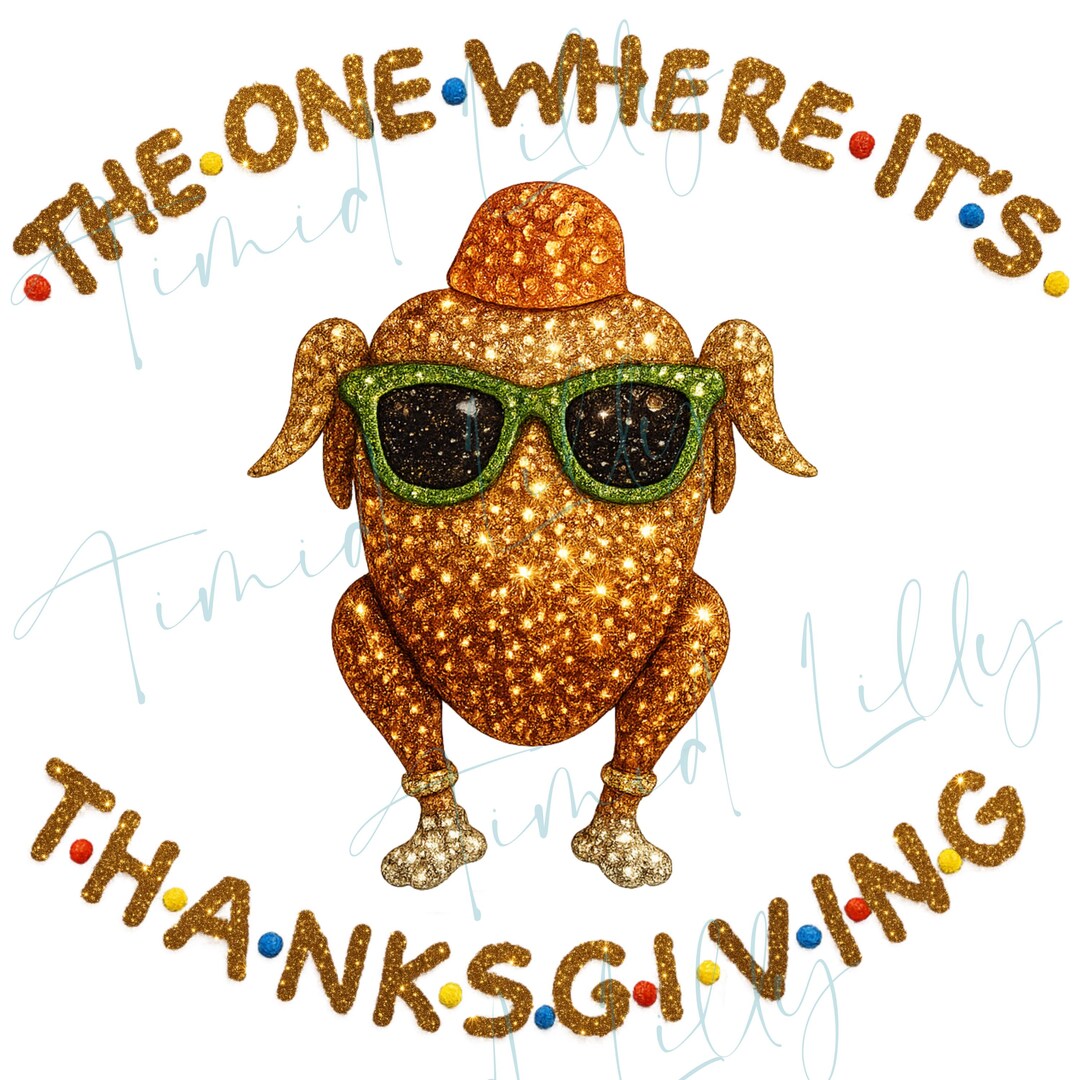 Bougie Sparkly Turkey PNG – Glam Thanksgiving Digital Download – Bling ...