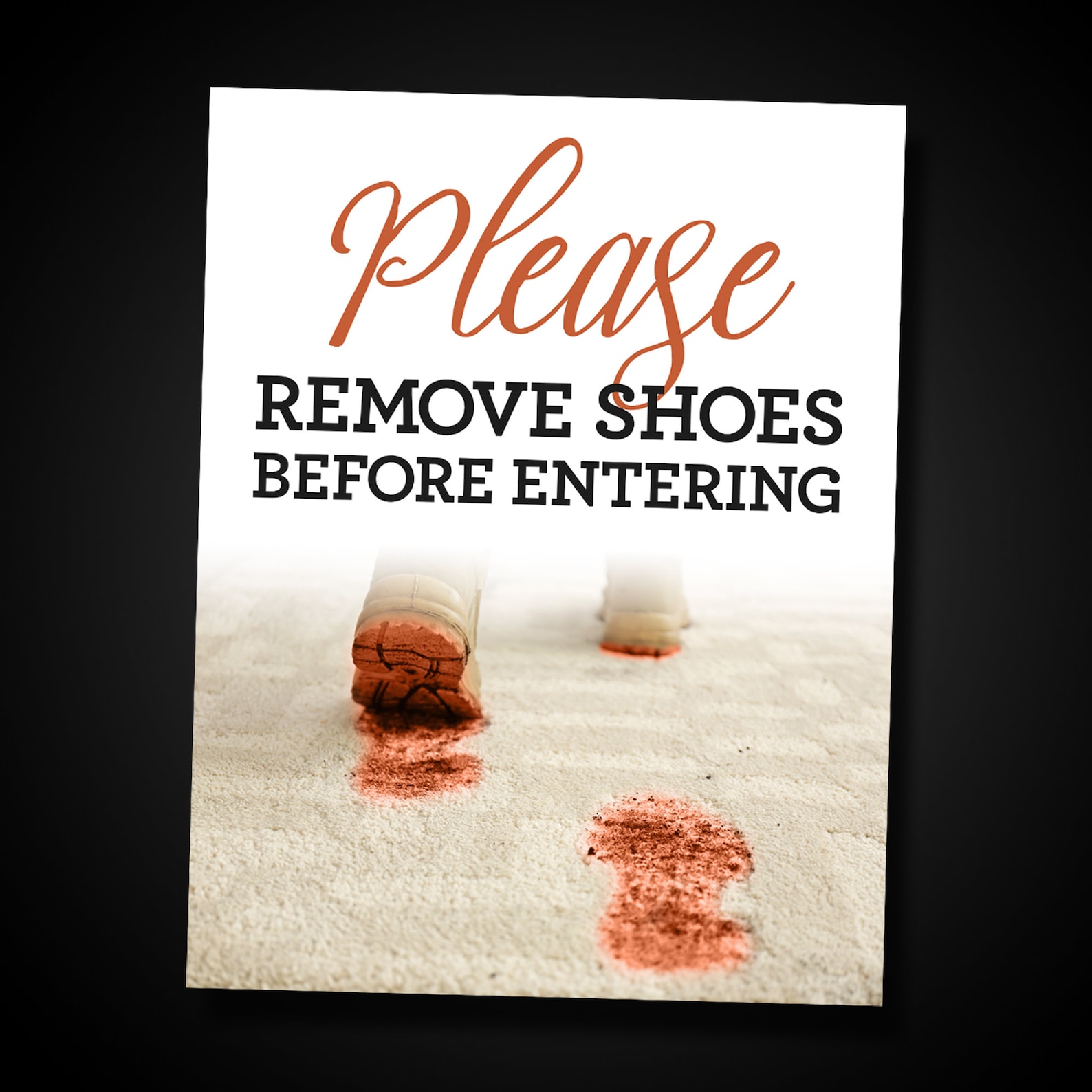 Please Remove Shoes Before Entering Sign - Etsy