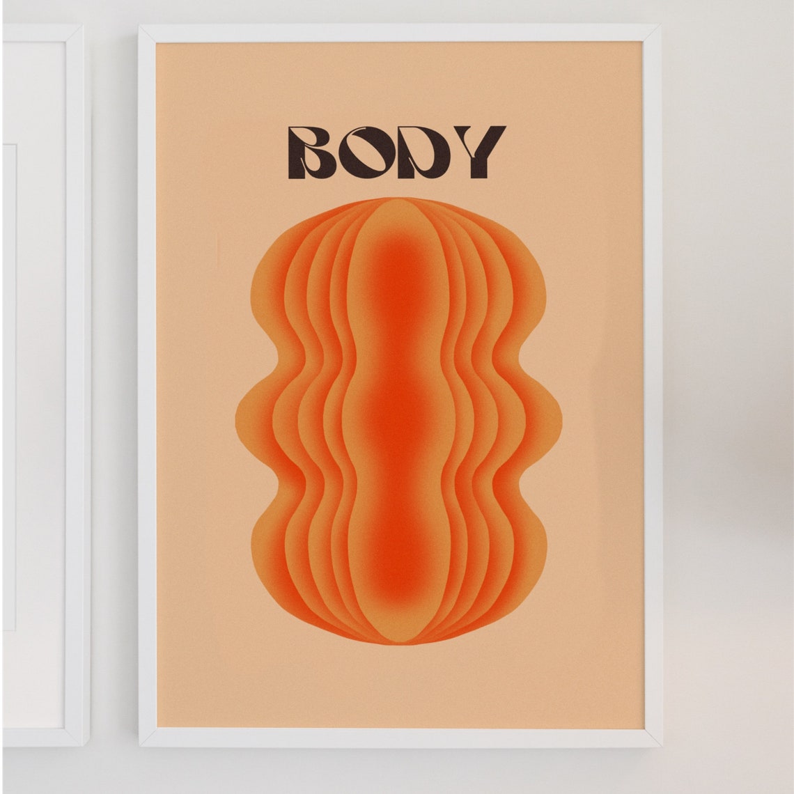 MIND BODY SOUL Poster Set of 3, Inspirational Aura Poster Set, Grainy ...