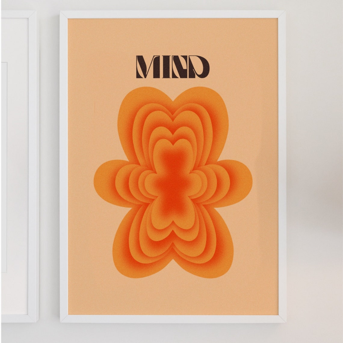 MIND BODY SOUL Poster Set of 3, Inspirational Aura Poster Set, Grainy ...