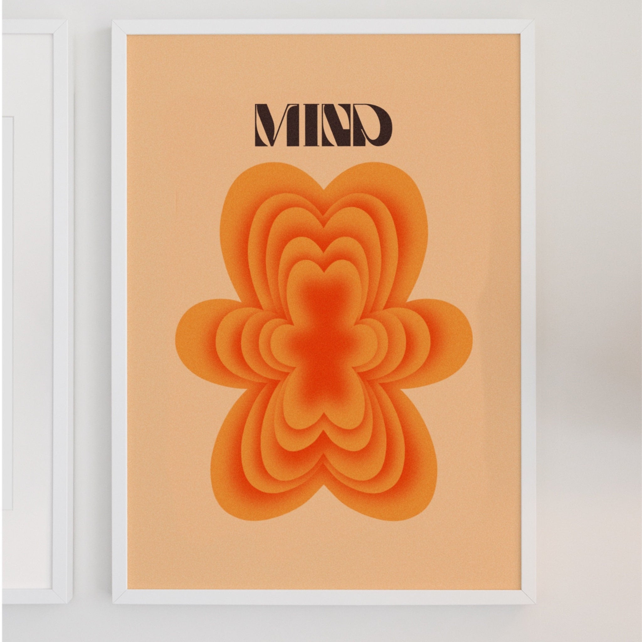 MIND BODY SOUL Poster Set of 3, Inspirational Aura Poster Set, Grainy ...
