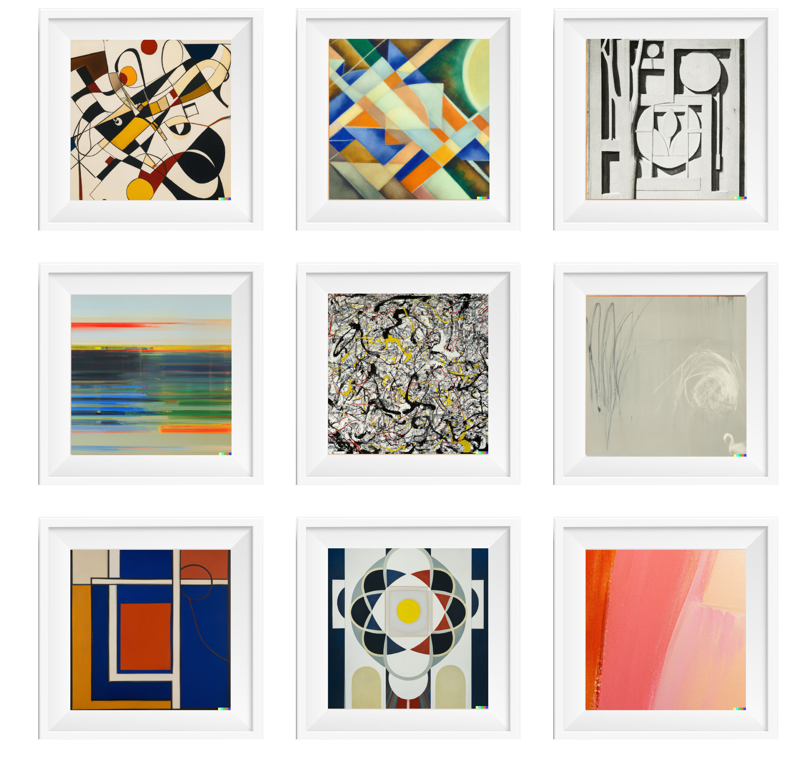 Printable Abstract Style Wall Art Collection for Interior Design ...