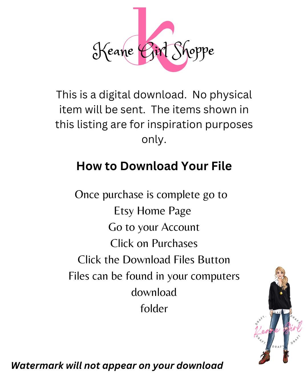 Preppy Giraffe Clip Art Set of 5 - Digital Download - Etsy