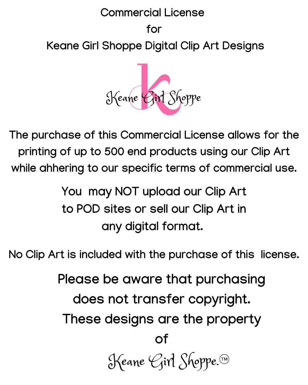 Clip Art Commercial License - Etsy