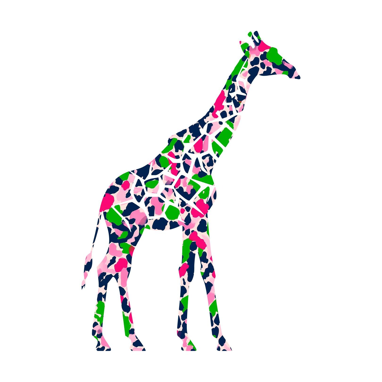 Preppy Giraffe Clip Art Set of 5 - Digital Download - Etsy