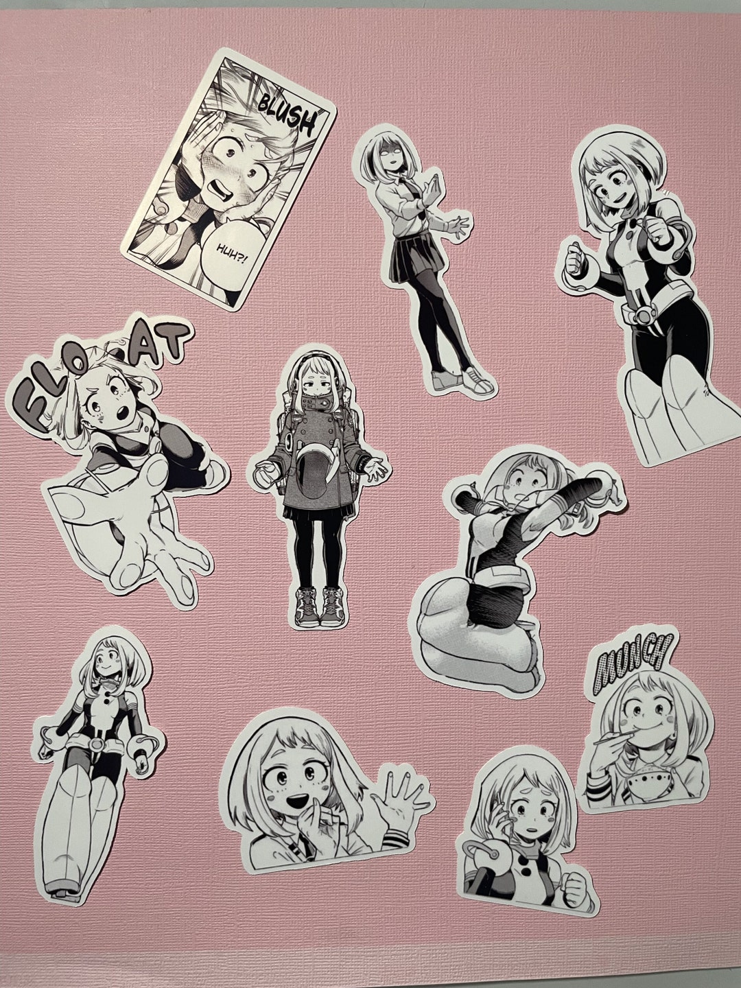 Uraraka Manga Stickers - Etsy