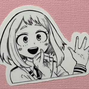Uraraka Manga Stickers - Etsy