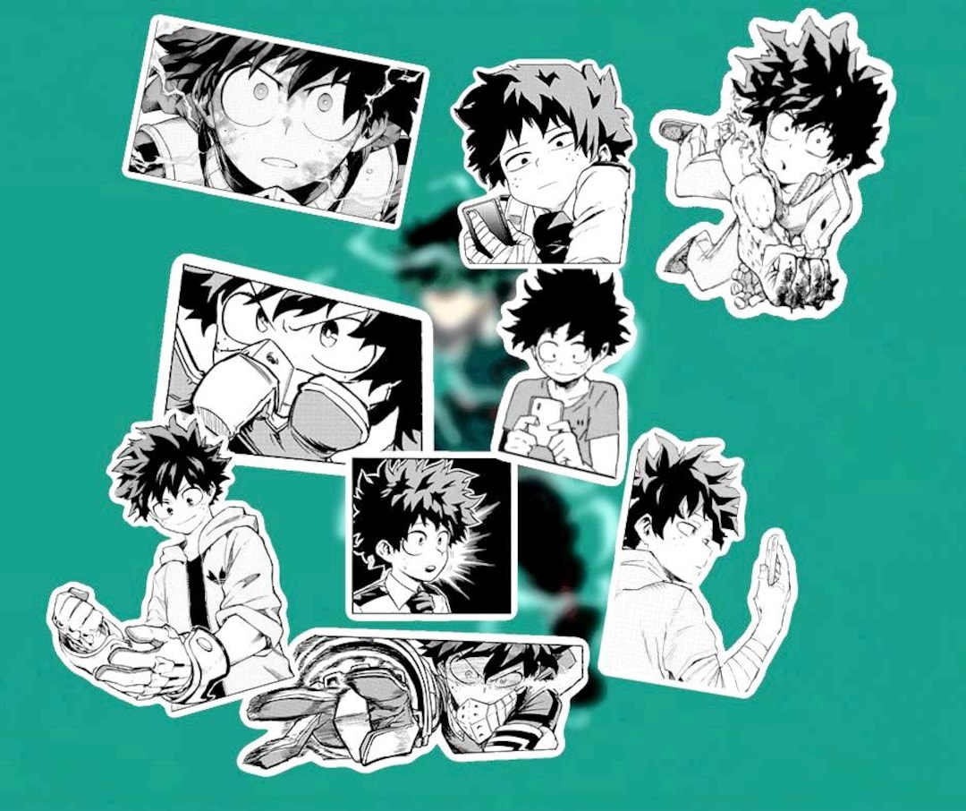 Deku Manga Stickers - Etsy